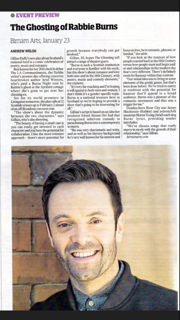 The Courier – The Ghosting of Rabbie Burns – Gillian Duffy