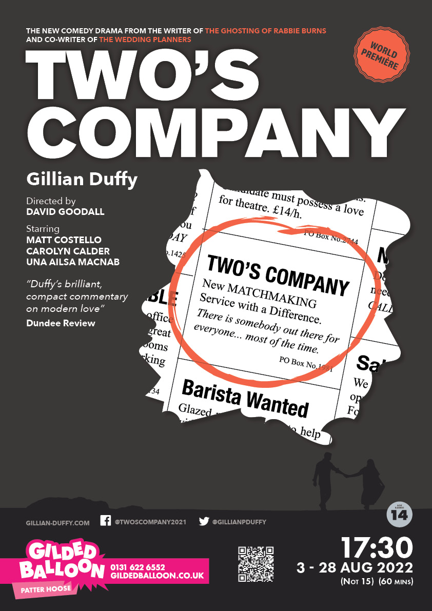 Two’s Company World Premiere – ALL STAR Cast Announced! – Gillian Duffy